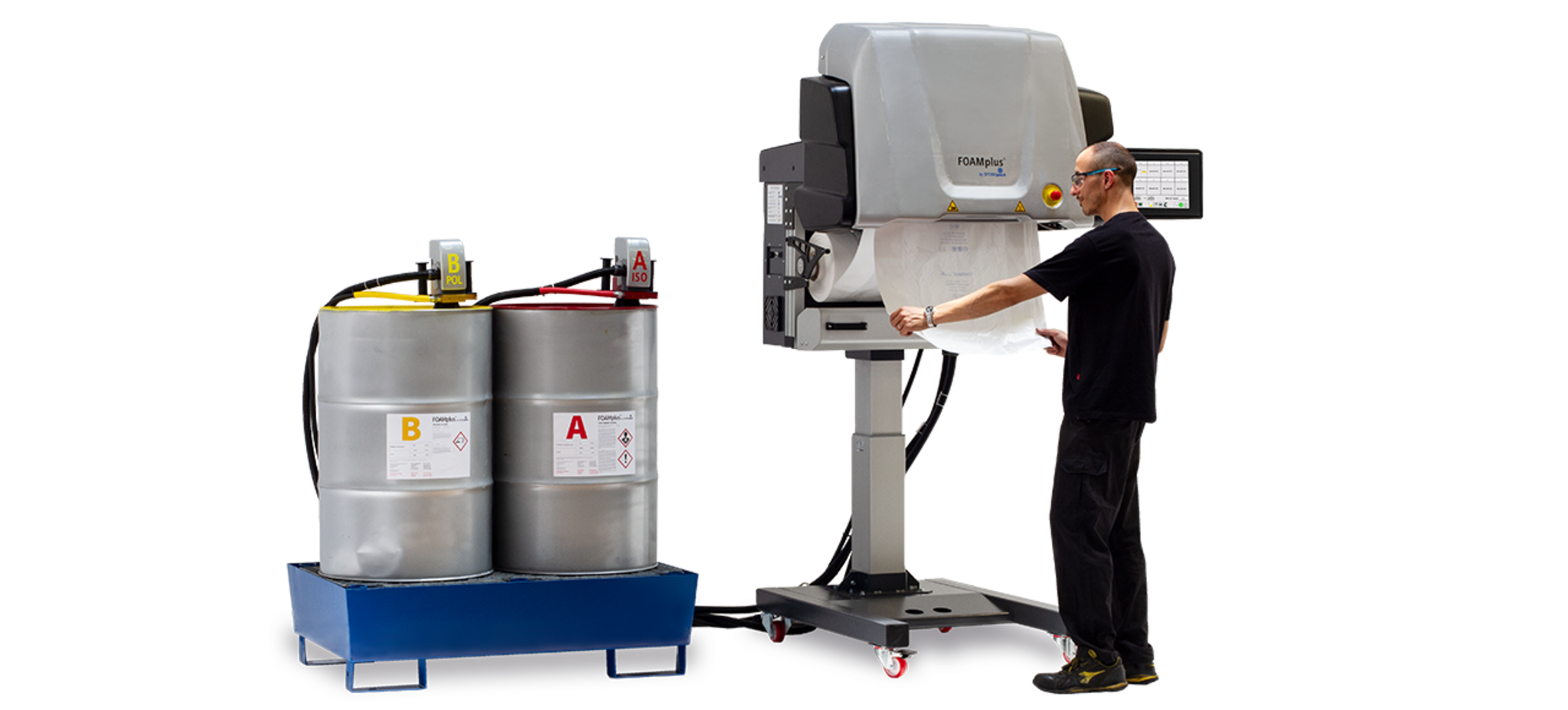 FOAMplus® Bag Packer³ – Foam Packaging at the Press of a Button