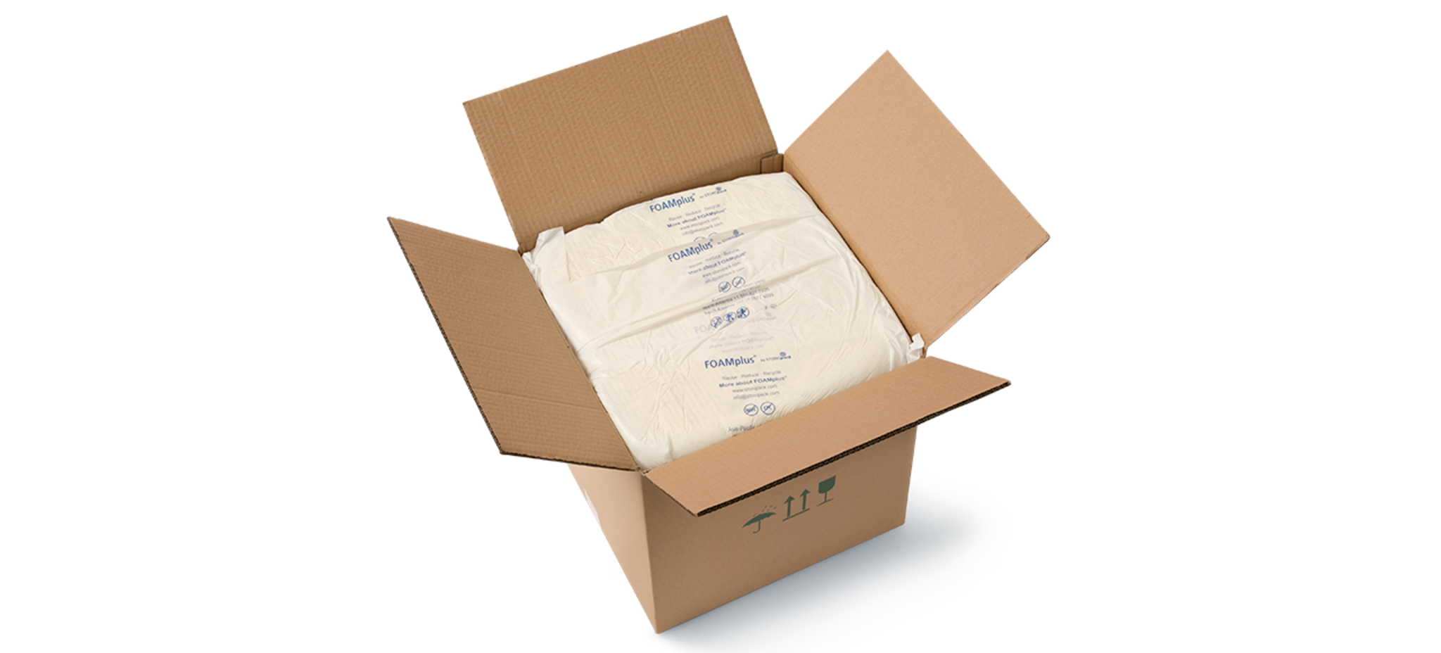 Foam Packaging Formed Inside the Shipping Box | Storopack